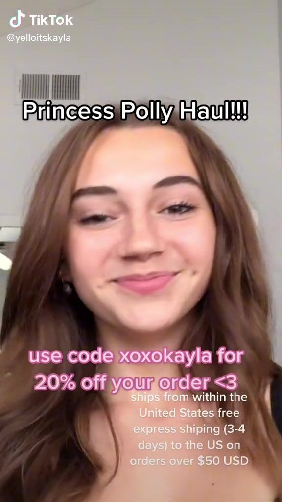 Kayla Davis (@yelloitskayla) #cleavage «#ad @princesspolly haul! use ...