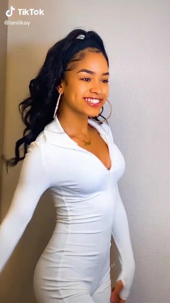 Lanii Kay (@laniikay) #cleavage #bodysuit #white... «yes Im in this fit ...